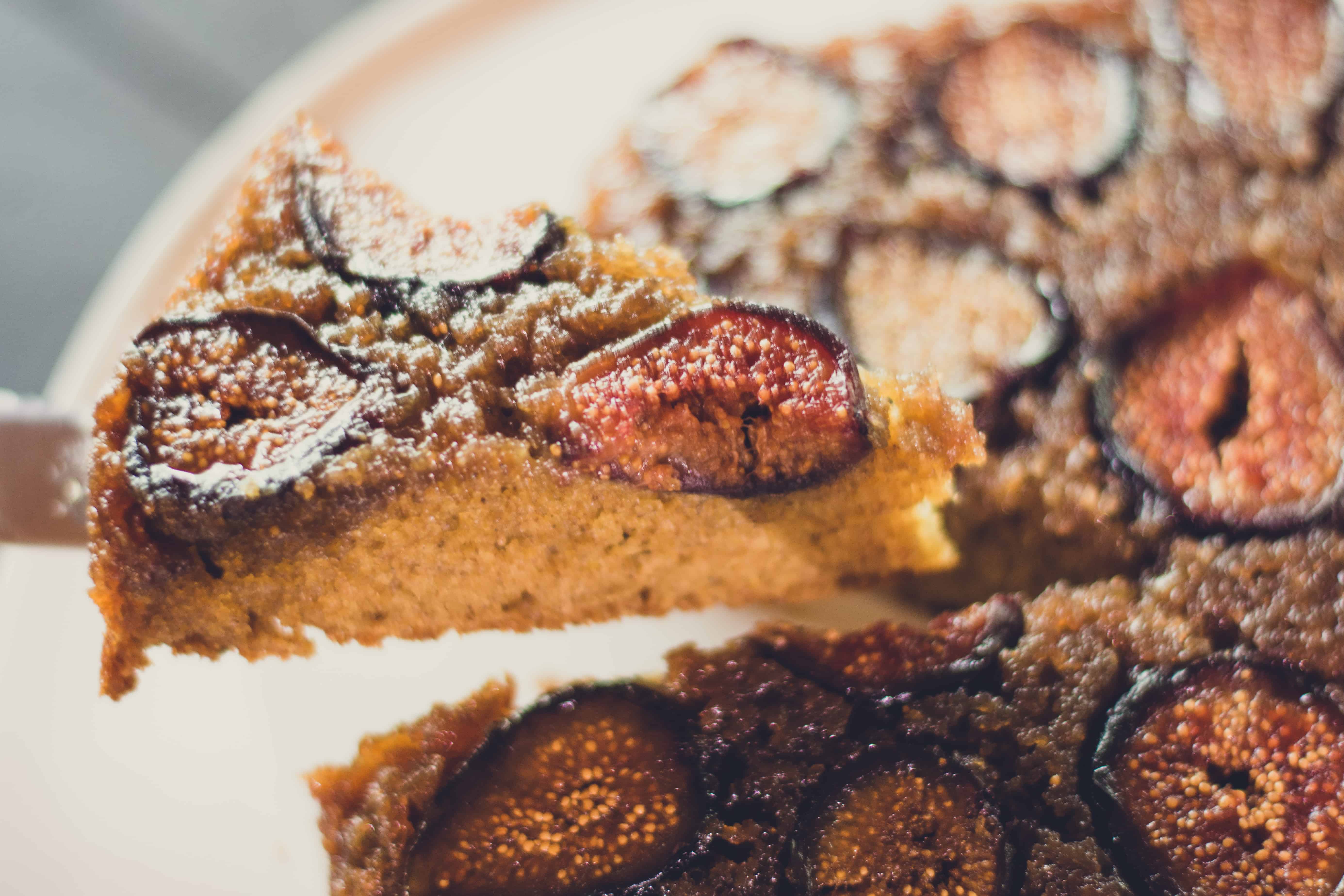 Sticky Fig Cardamom Cake - Higher Alchemy Baking